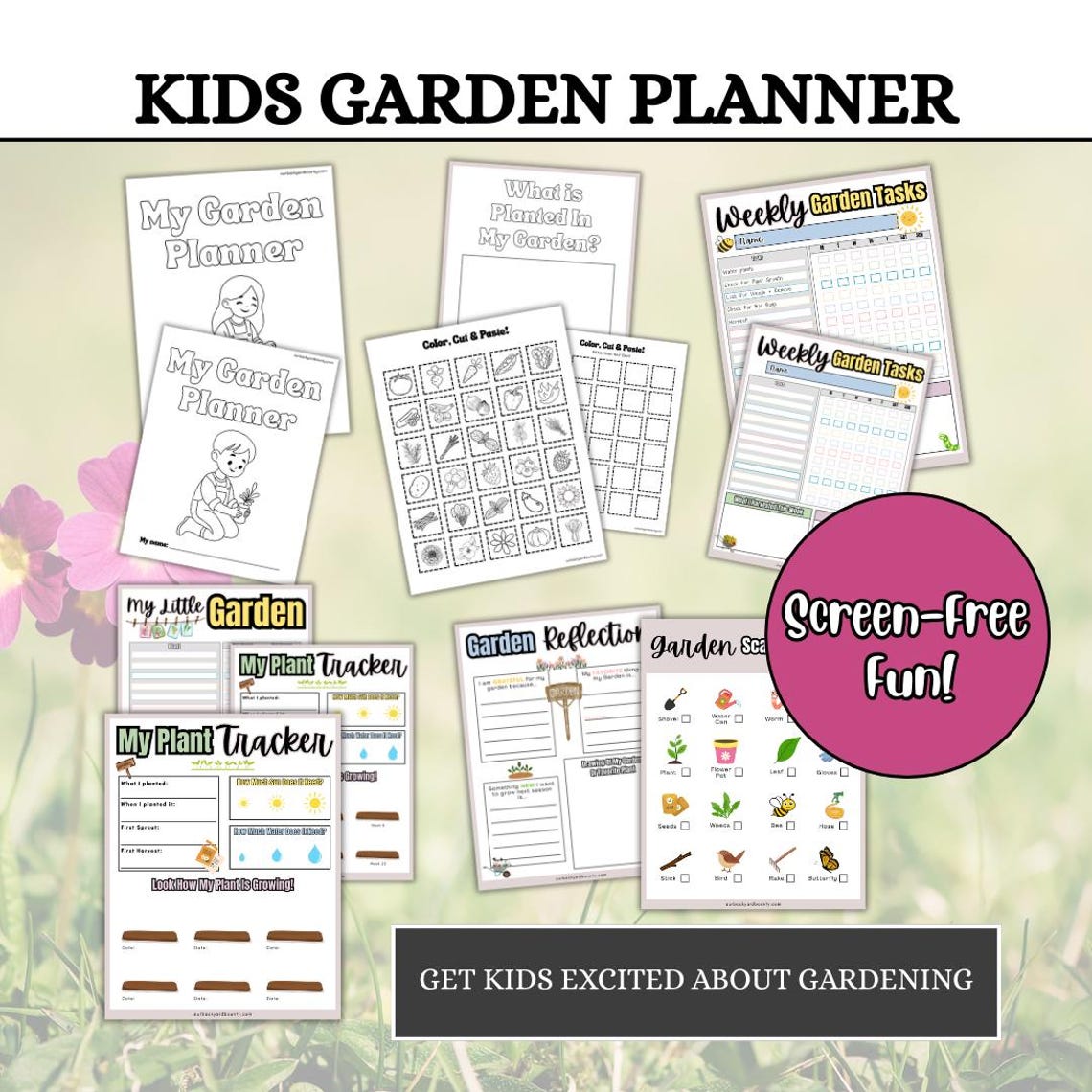 Kids Garden Planner Printable | Gardening Journal for Kids ...