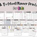 Back to School Planner Printable – Kids Daily School Checklist, Kids ...