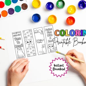 Printable Coloring Bookmarks for Kids – 28 Fun Designs! - Etsy