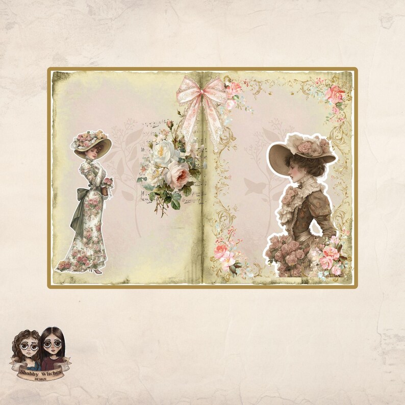 Old Women Clip Art Mega Bundle, Junk Journal Vintage Pack With 72 Fussy ...