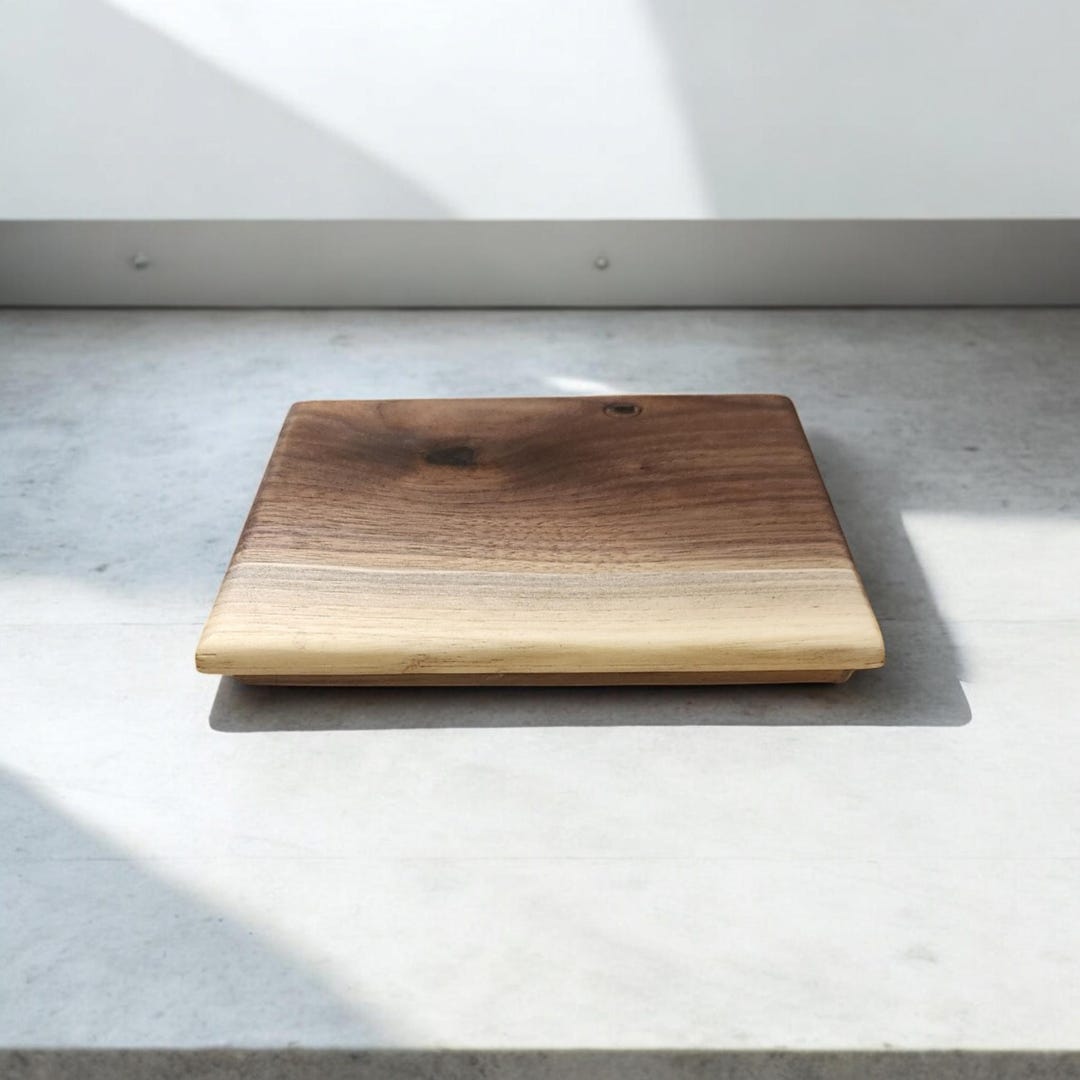 6" X 6" Walnut Wood Trivet With Epoxy Fill – Heat-resistant Handmade ...