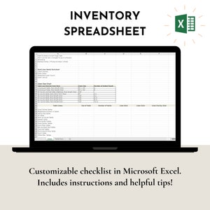 Event Inventory Checklist Digital Event Planning Template for Event ...