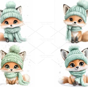 Adorable Fox Digital Artwork for Printables, Gifts, and Craft Projects ...