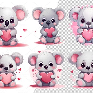 30 Digital Cute Koala Clipart Set Cute Koala Sticker Cute - Etsy