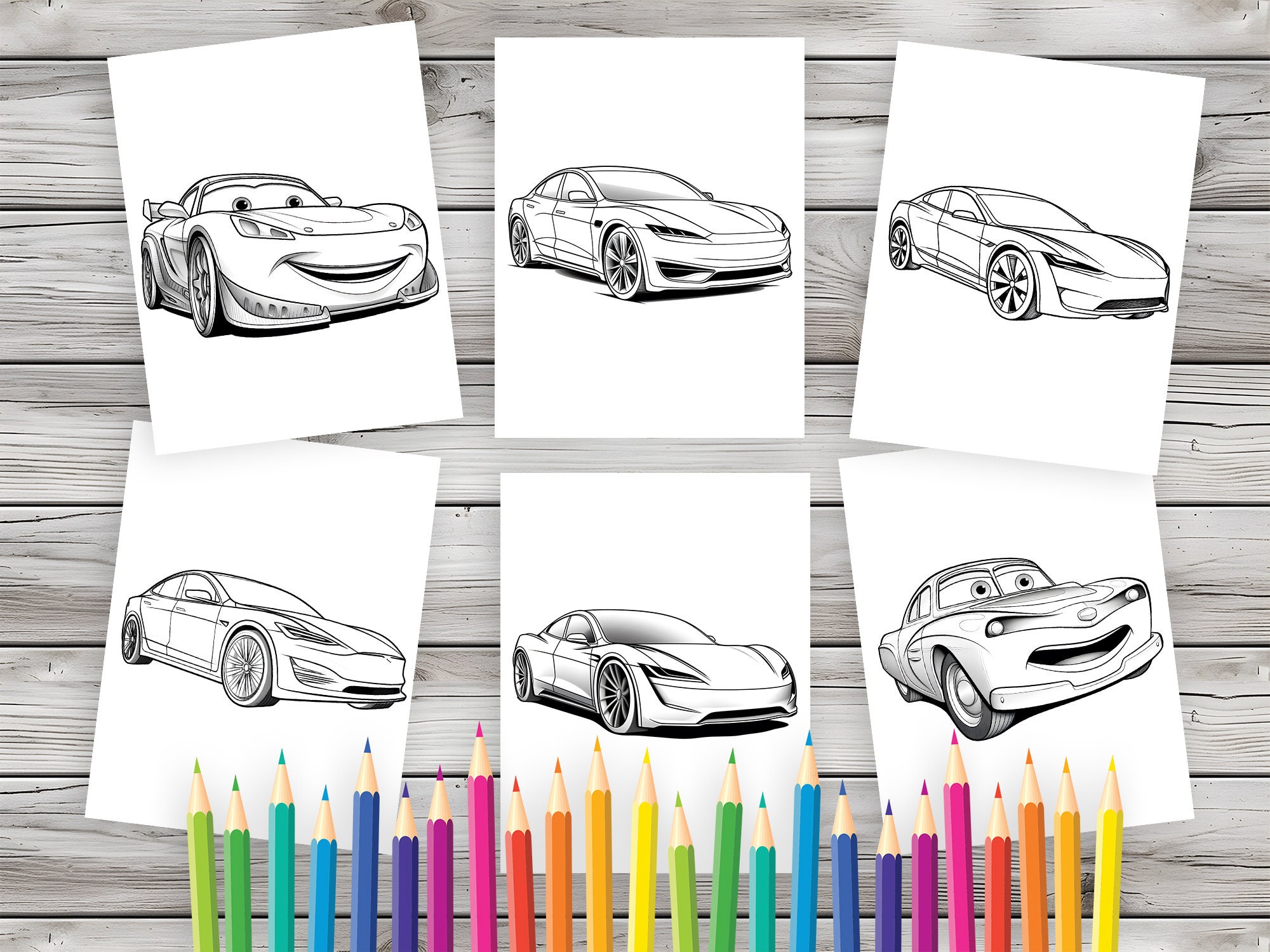 Cars Coloring Page, Vehicle Coloring Pages, Cars Coloring Book, Cars ...