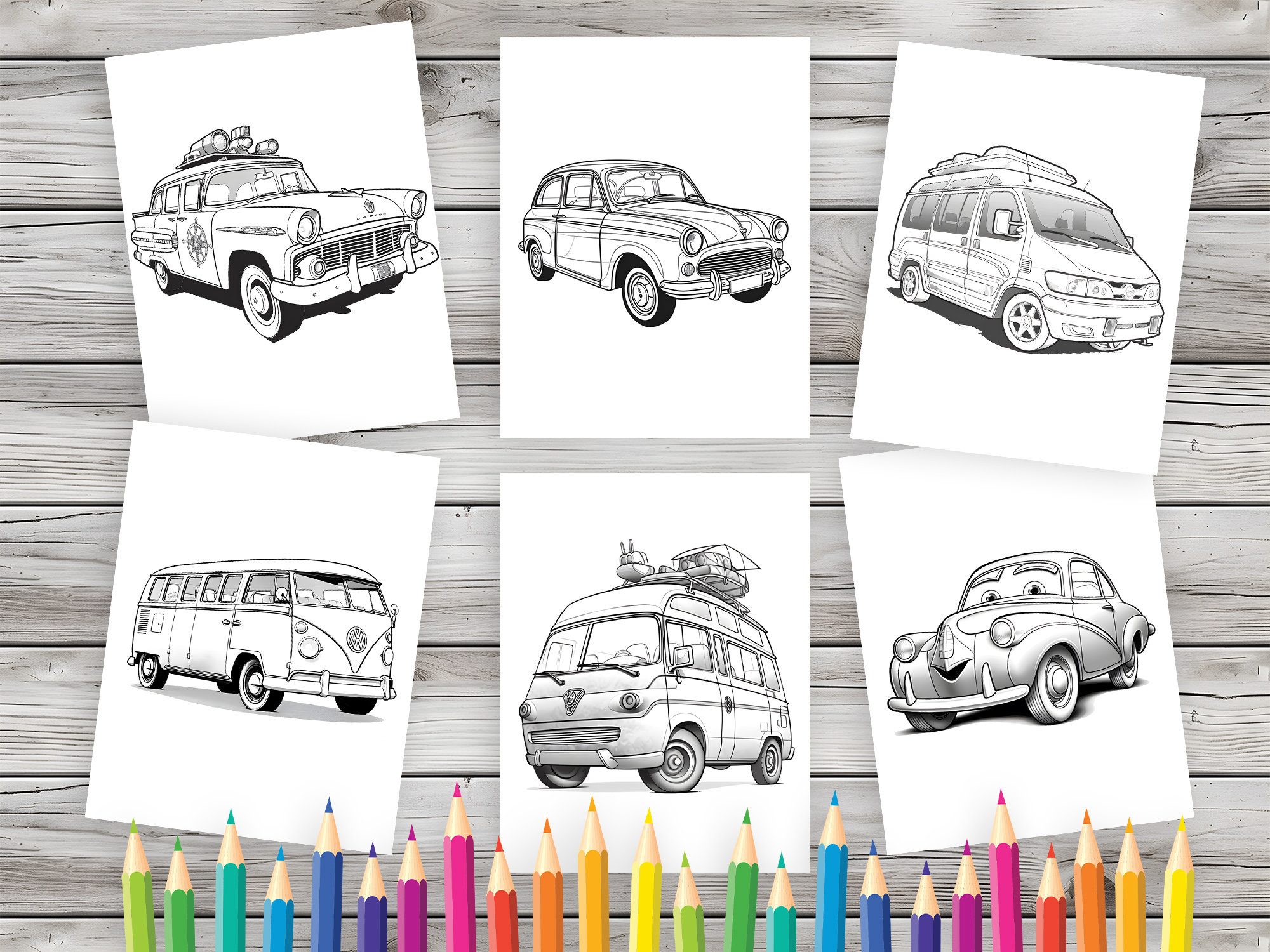 Cars Coloring Page, Vehicle Coloring Pages, Cars Coloring Book, Cars ...