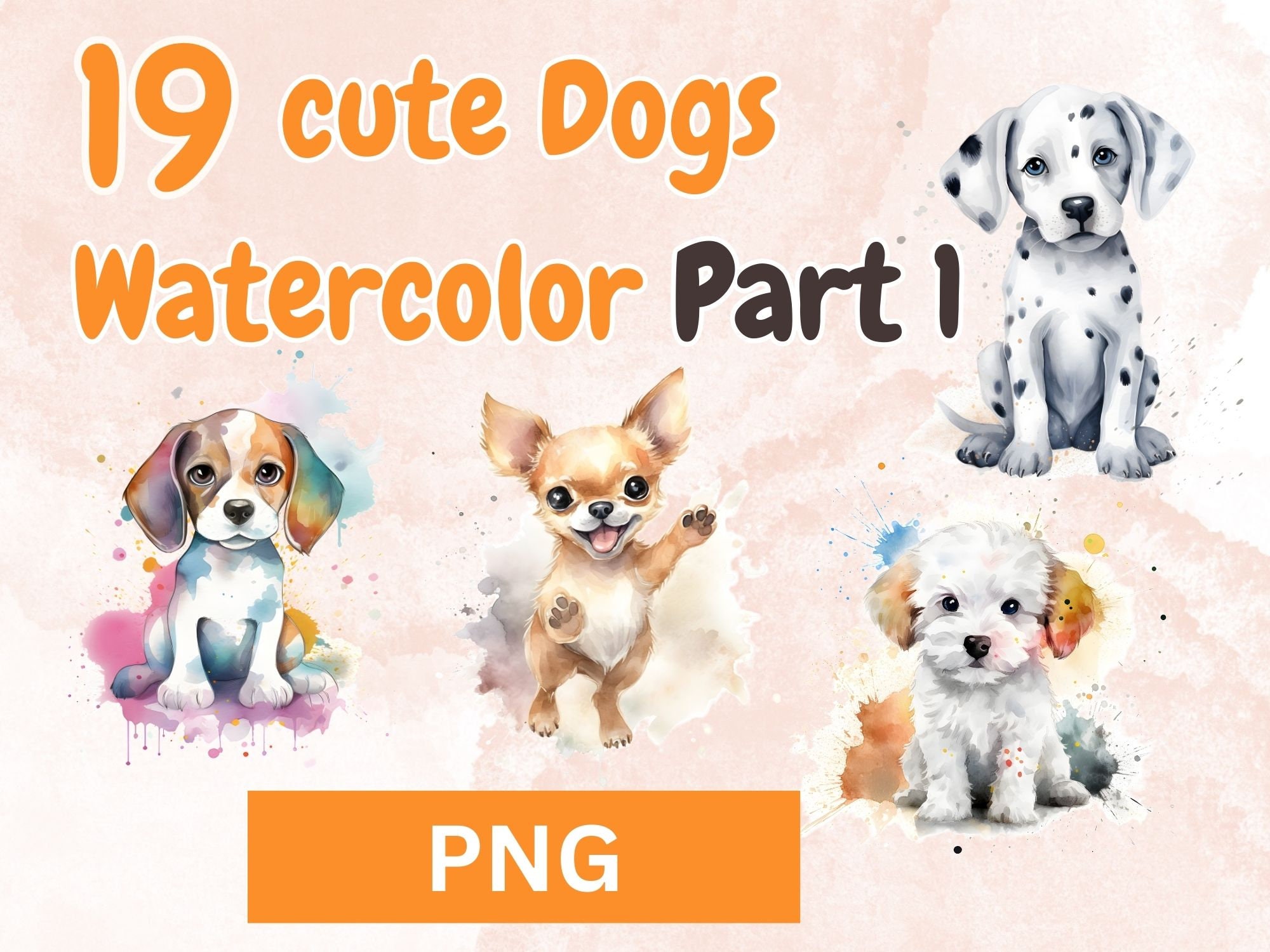 Bring Your Designs to Life With These 19 Cute Dog Watercolor Perfect ...