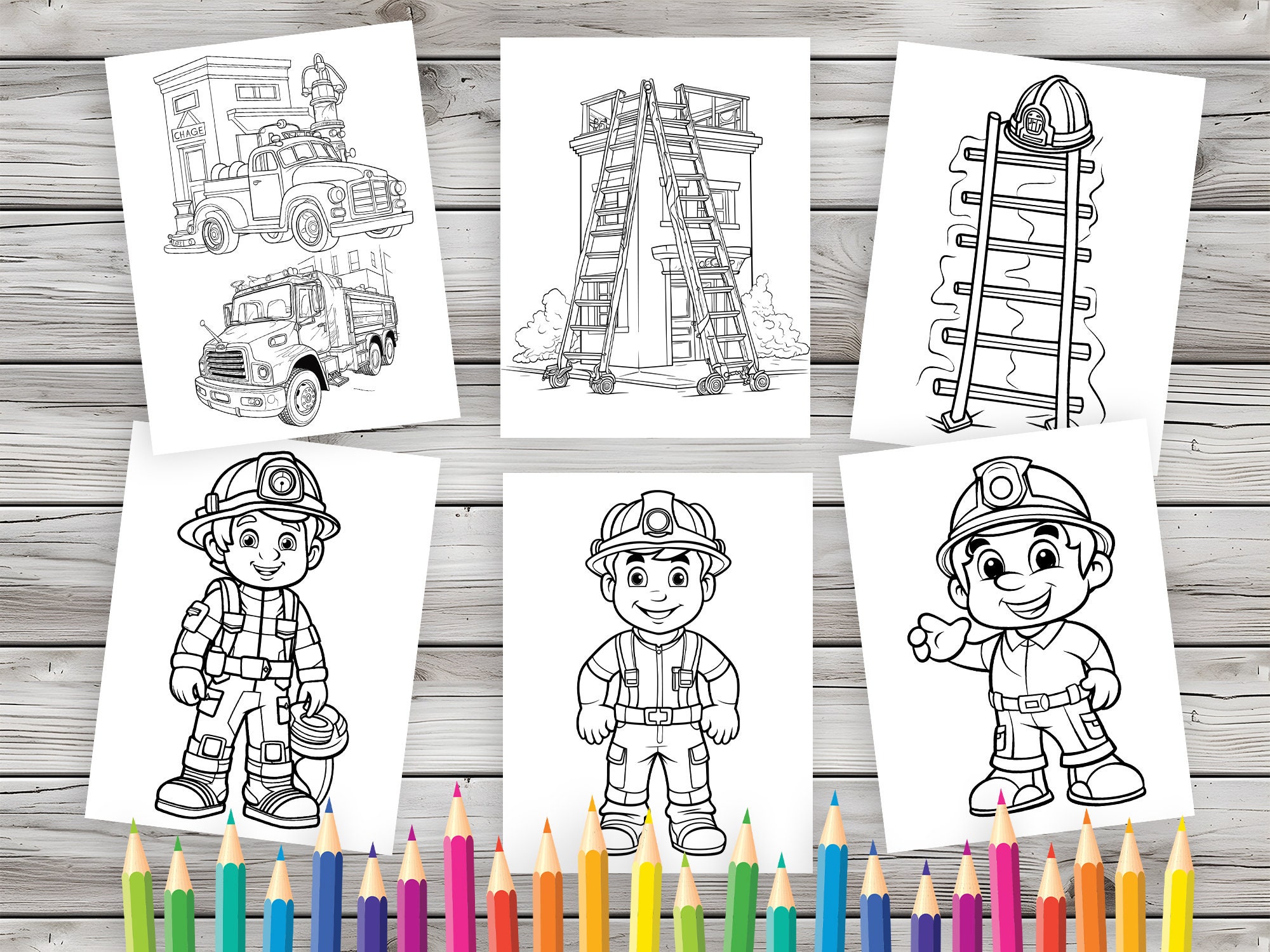 54 Job Coloring Elements for Coloring Book, Job Coloring Pages ...
