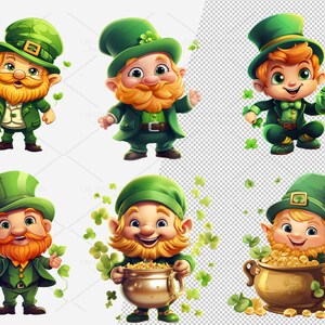 27 Digital Cute St. Patricks Clipart Set, Cute St. Patricks Sticker ...
