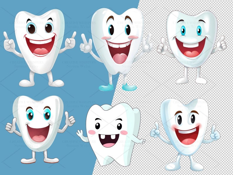 30 Cute Clipart Dental Hygiene Stickers for Kids - Big Fun in Dental ...
