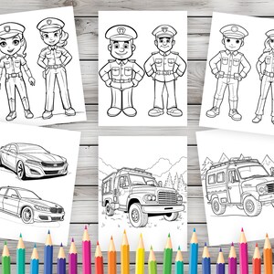 54 Job Coloring Elements for Coloring Book, Job Coloring Pages ...