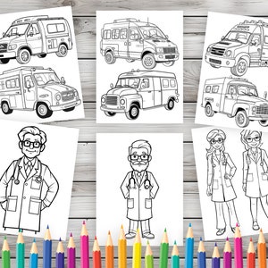 54 Job Coloring Elements for Coloring Book, Job Coloring Pages ...