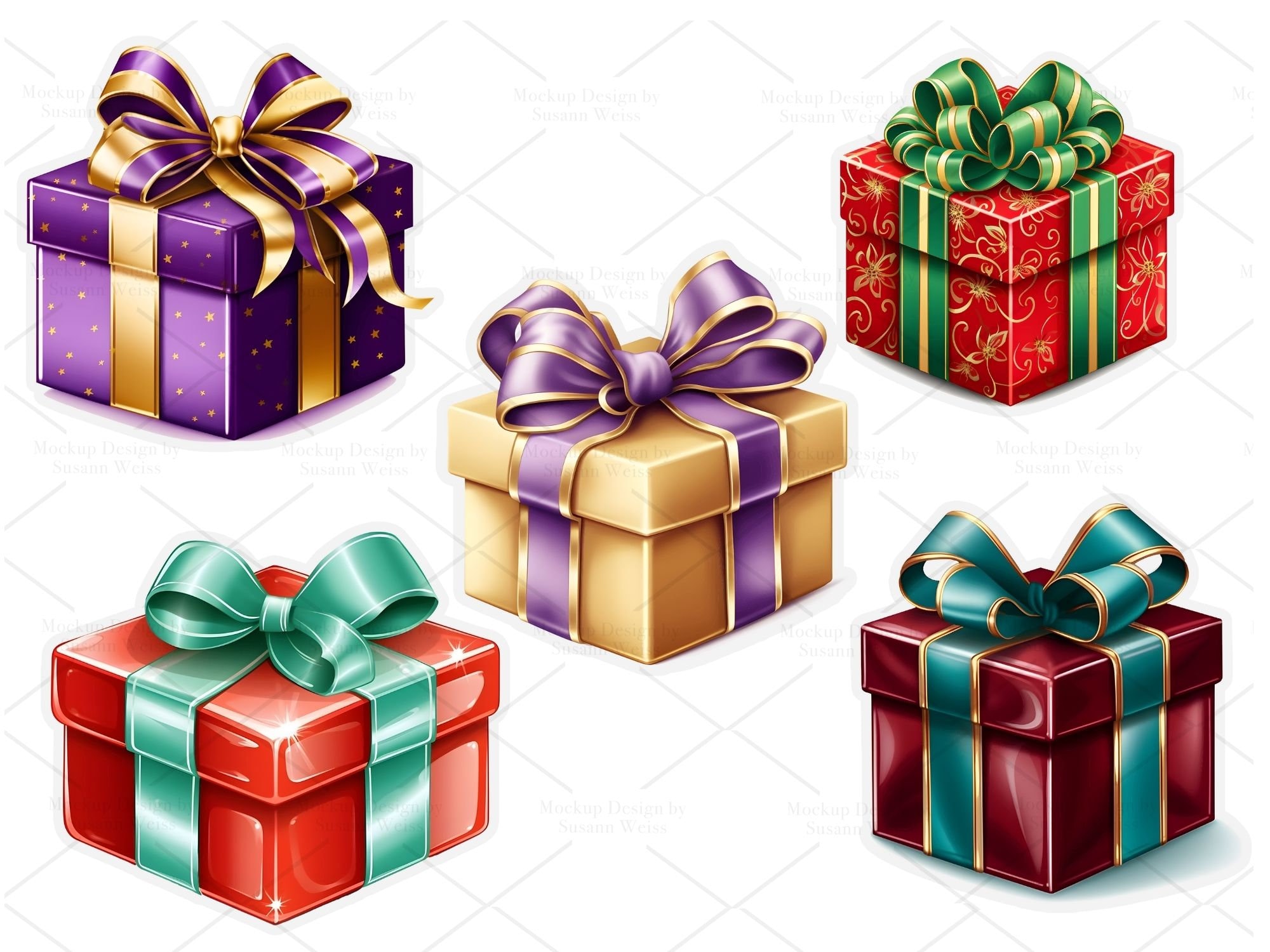 32 Digital Clipart Set With Birthday Clip Arts, Birthday Sticker Set ...