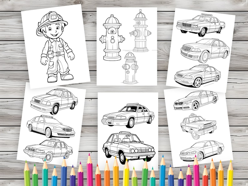 54 Job Coloring Elements for Coloring Book, Job Coloring Pages ...