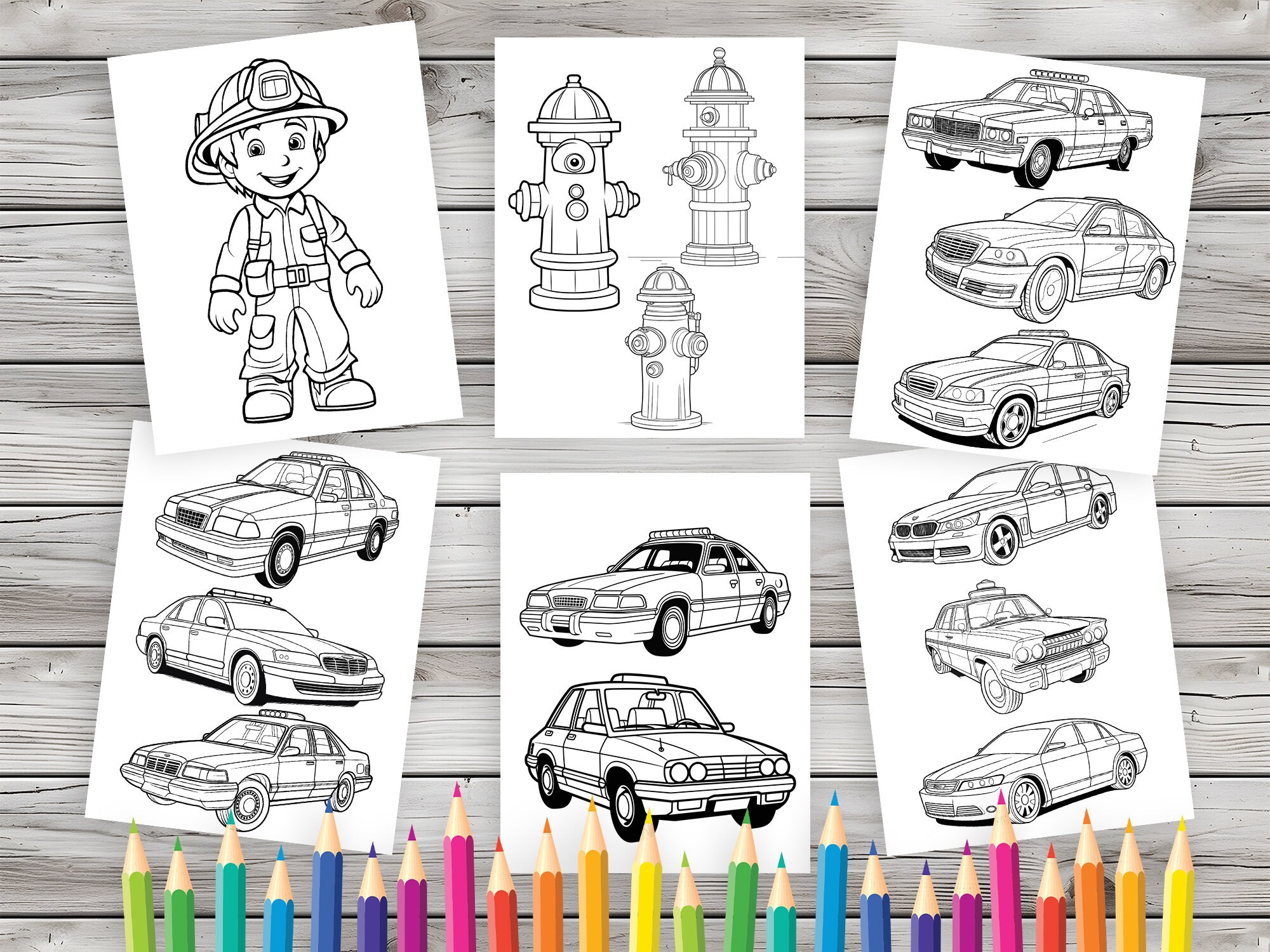 54 Job Coloring Elements for Coloring Book, Job Coloring Pages ...