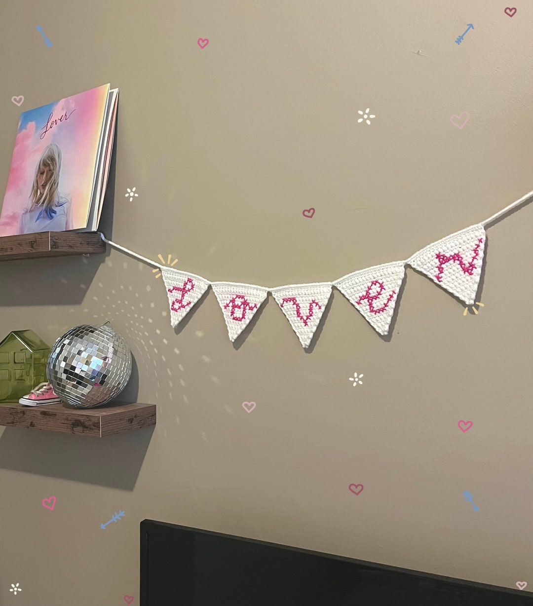 Lover Inspired Crochet Banner - Etsy