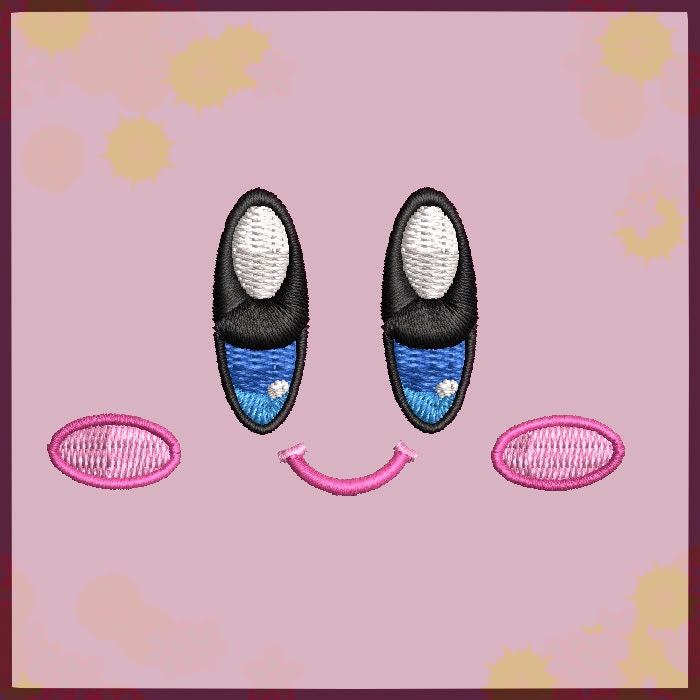 Kirby Smile Embroidery File - Etsy