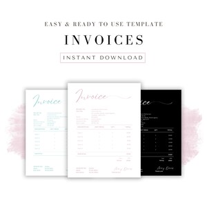 Invoice Template Editable for Small Business Instant Download - Etsy