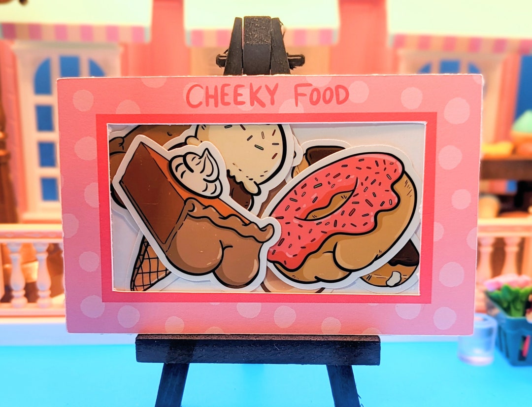 Cheeky Food Sticker Pack, Dessert Stickers, Food Butts, Kawaii ...