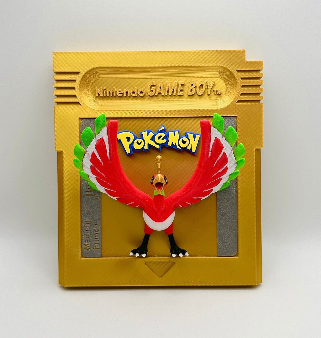 Giant Pokemon Gold Ho-oh Gameboy Color Cartridge Wall Decorartion Hand ...