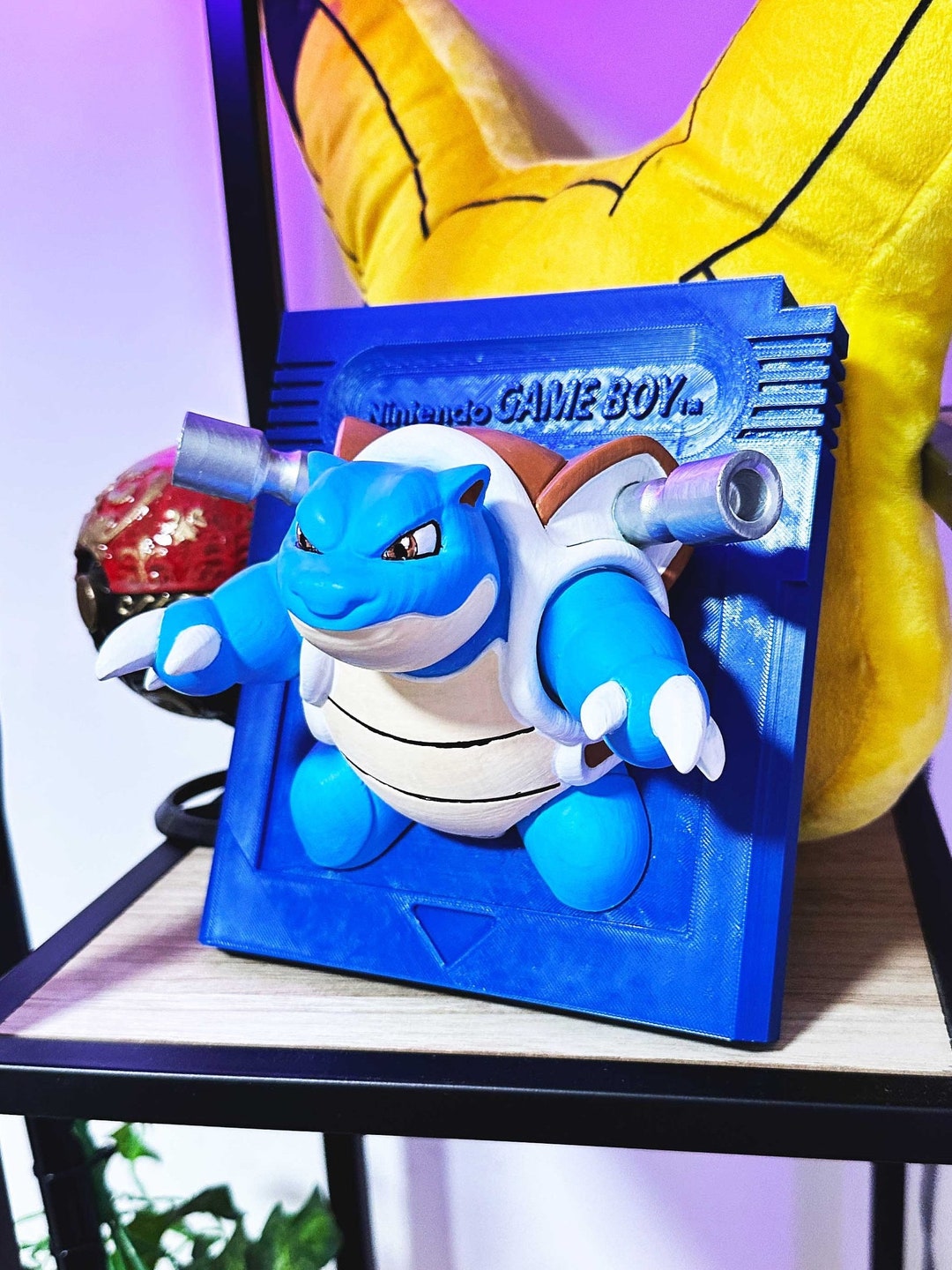 Giant Pokémon Wall Cartridge Blue Tortank Blastoise Unique 3D Artwork ...