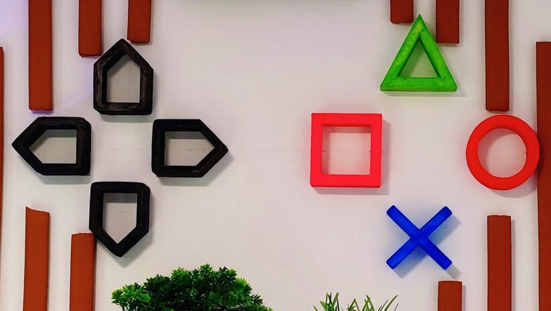 Giant Handmade Playstation Pattern Wall Decor - Etsy