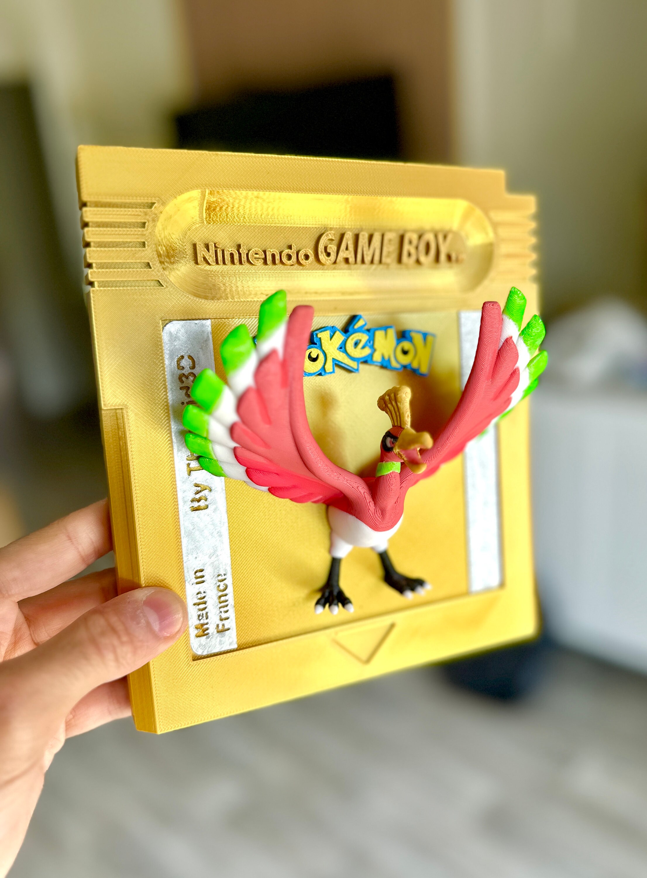 Giant Pokemon Gold Ho-oh Gameboy Color Cartridge Wall Decorartion Hand ...