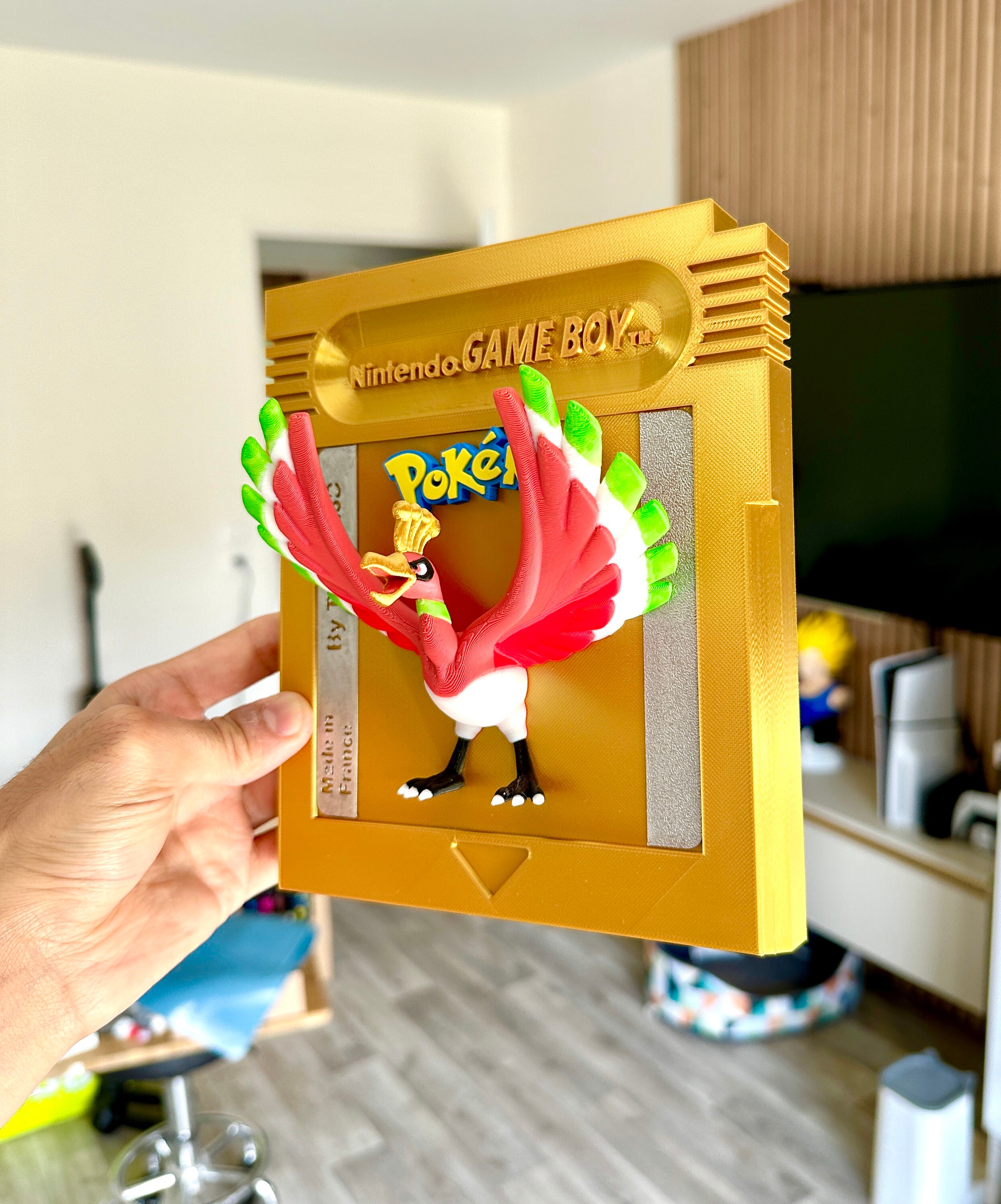 Giant Pokemon Gold Ho-oh Gameboy Color Cartridge Wall Decorartion Hand ...