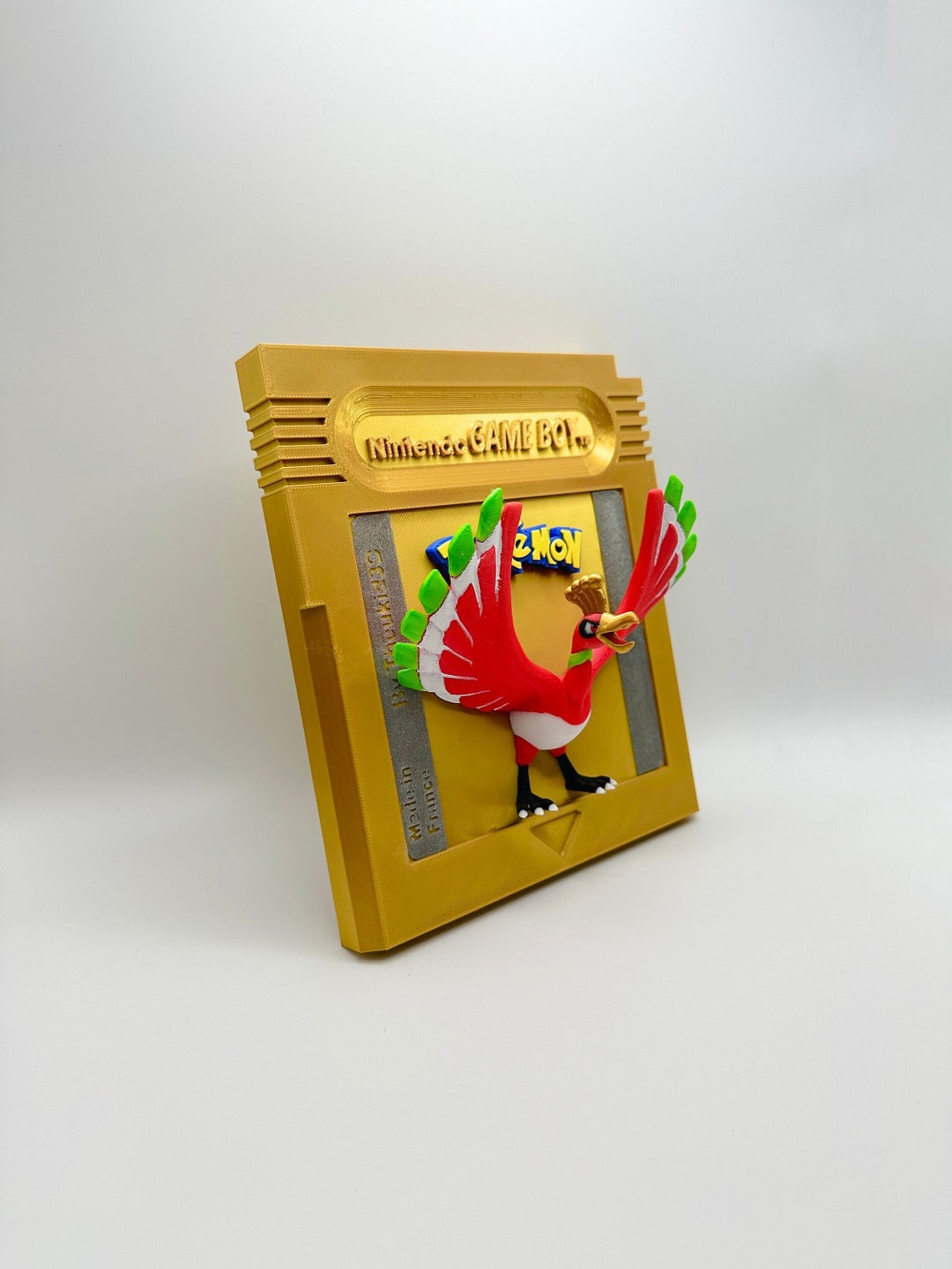 Giant Pokemon Gold Ho-oh Gameboy Color Cartridge - Wall Decorartion ...