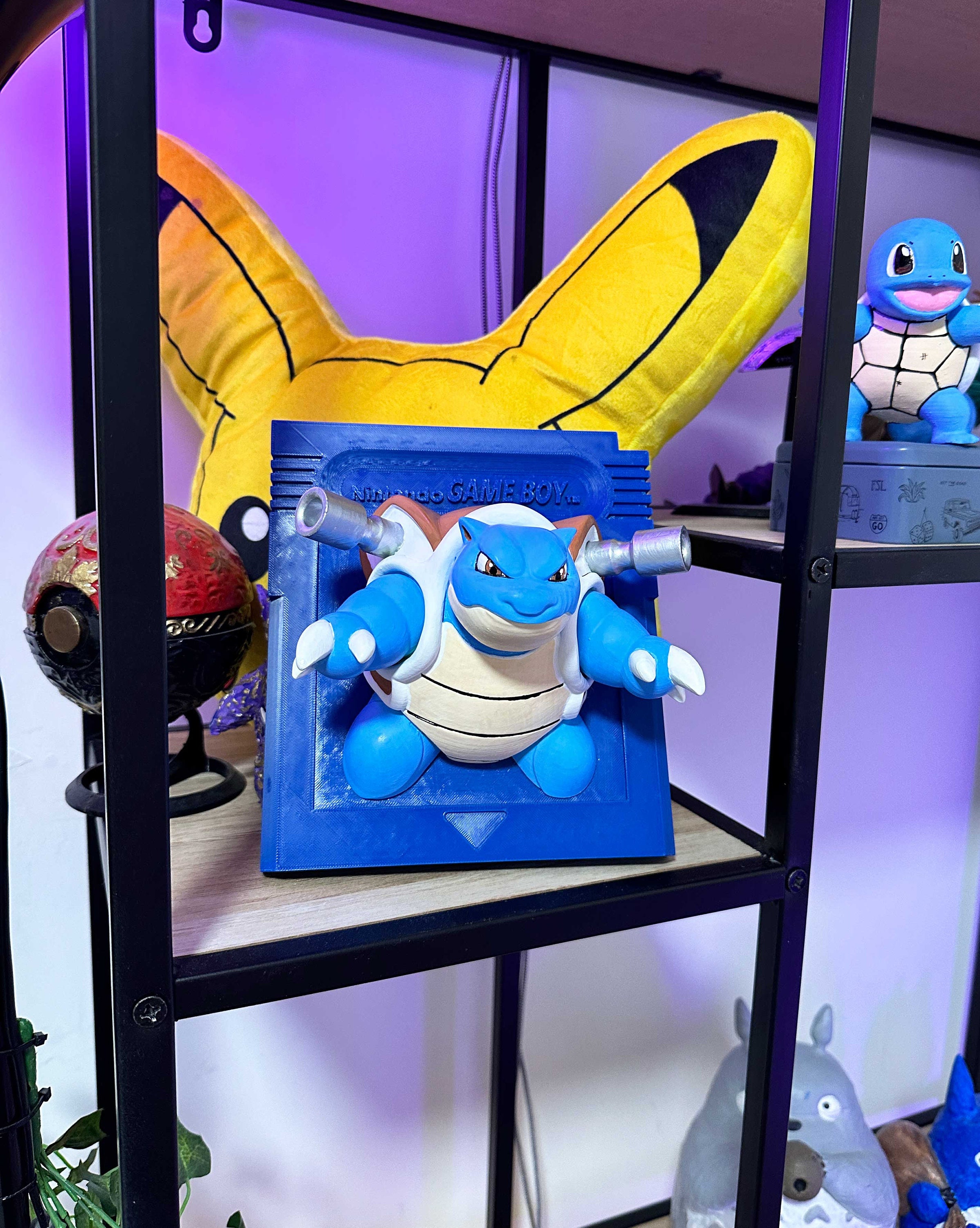 Giant Pokémon Wall Cartridge Blue Tortank Blastoise Unique 3D Artwork ...
