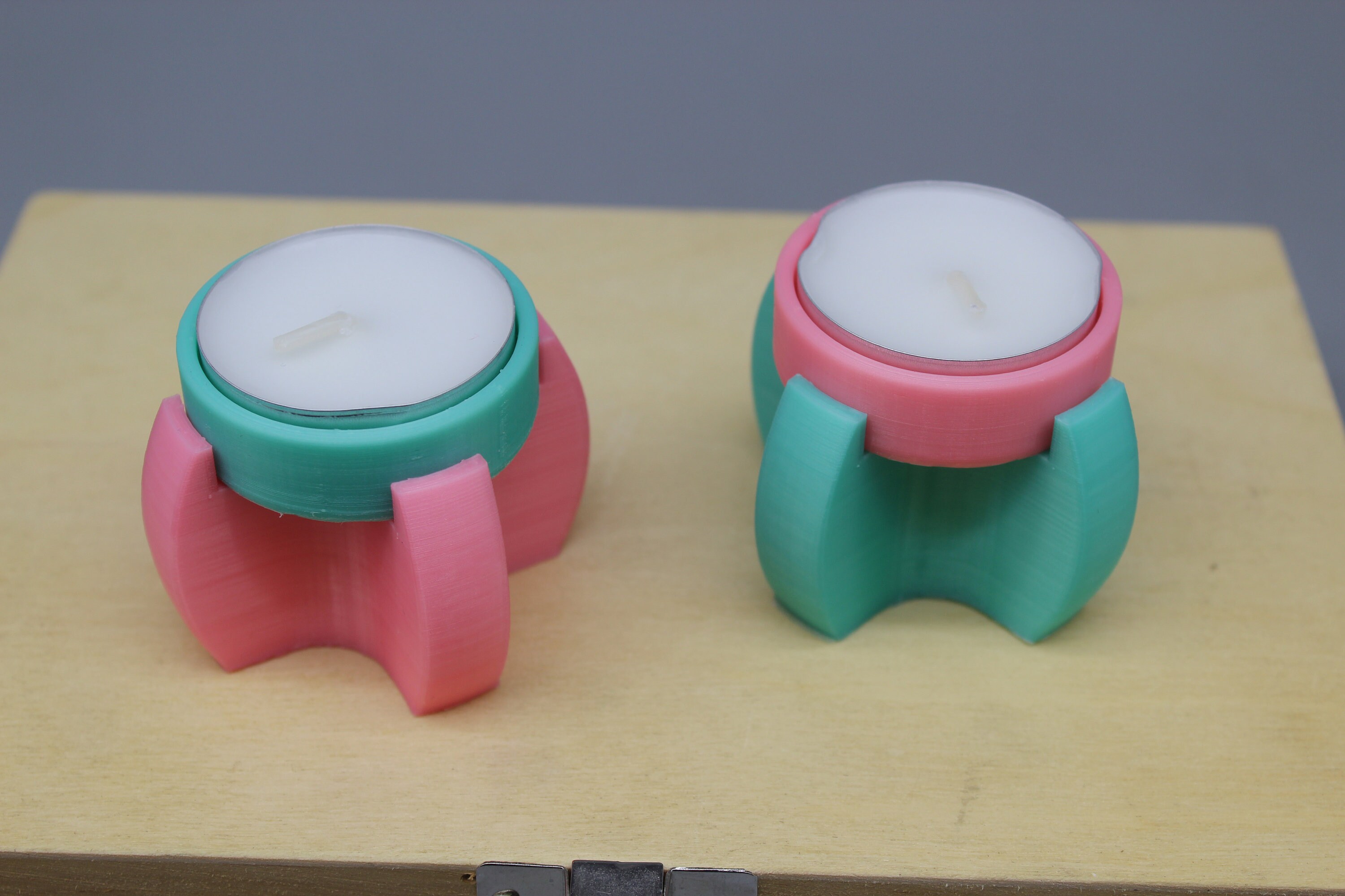 Set of Two Candlesticks. 3D Printed Candlesticks. PLA Eco Material ...