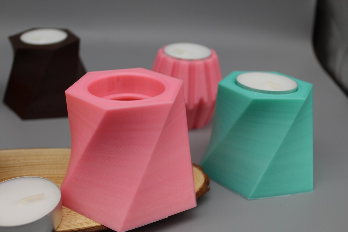 Candlesticks 3D Printing STL Files Digital Instant Download. Two ...