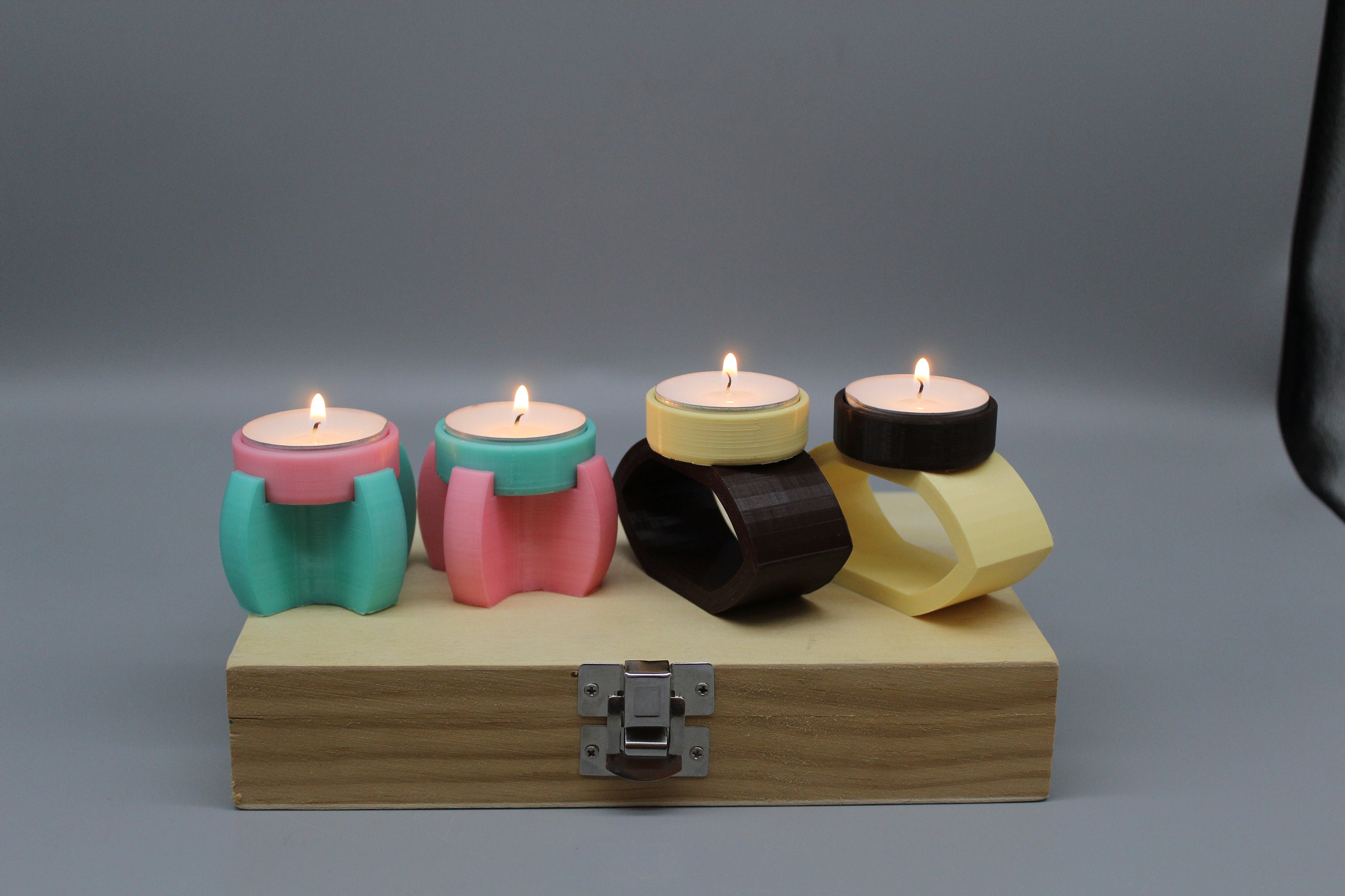 Set of Two Candlesticks. 3D Printed Candlesticks. PLA Eco Material ...