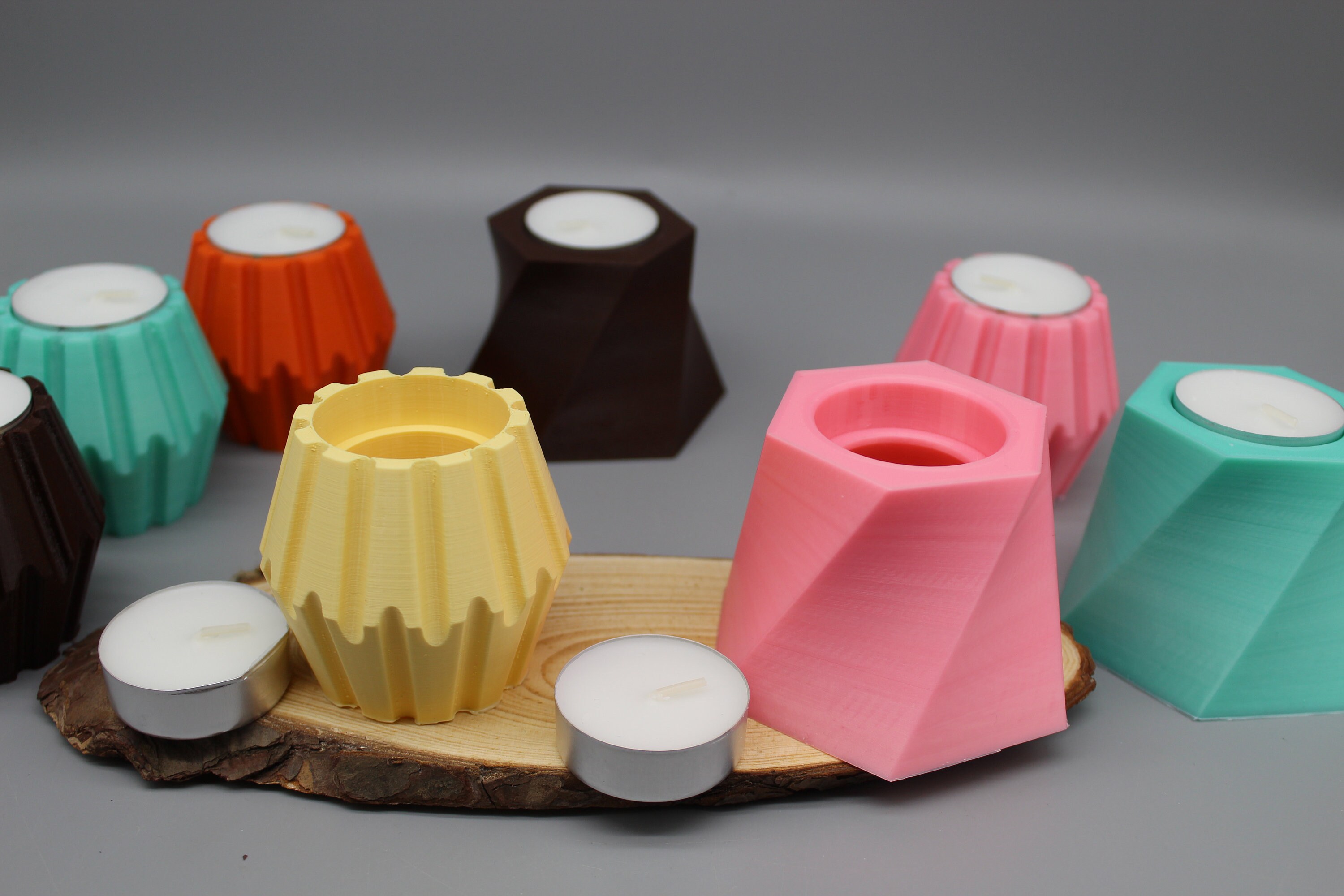 Candlesticks 3D Printing STL Files Digital Instant Download. Two ...