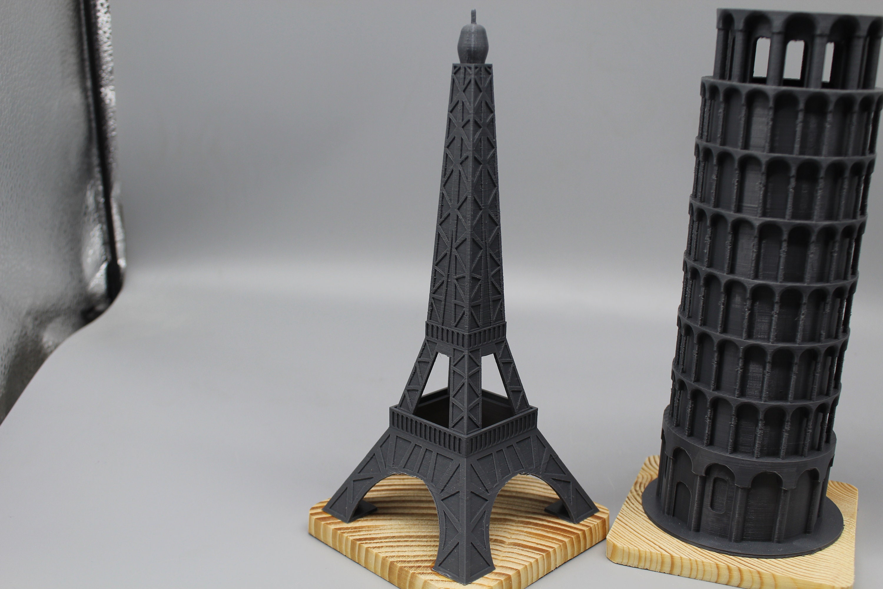 The Leaning Tower of Pisa, the Eiffel Tower,3d Printing STL File ...