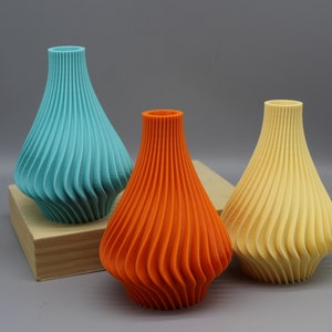 Vase. 3D Printed Vase for Dried Flowers. PLA Eco Material. 6 height. Home Decor.dried Flowers ...