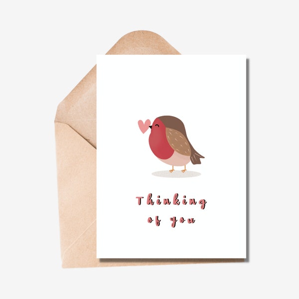 Robin Get Well Card - Etsy