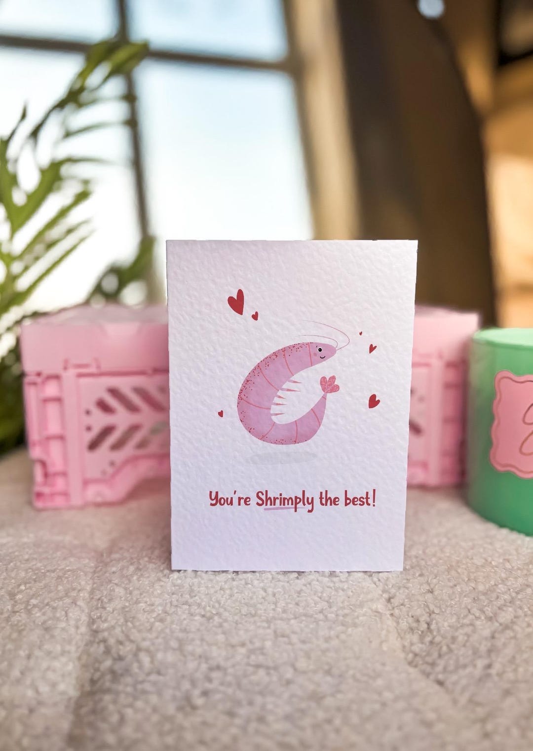 You're Shrimply the Best Valentines Card, Funny Pun Greeting, for ...