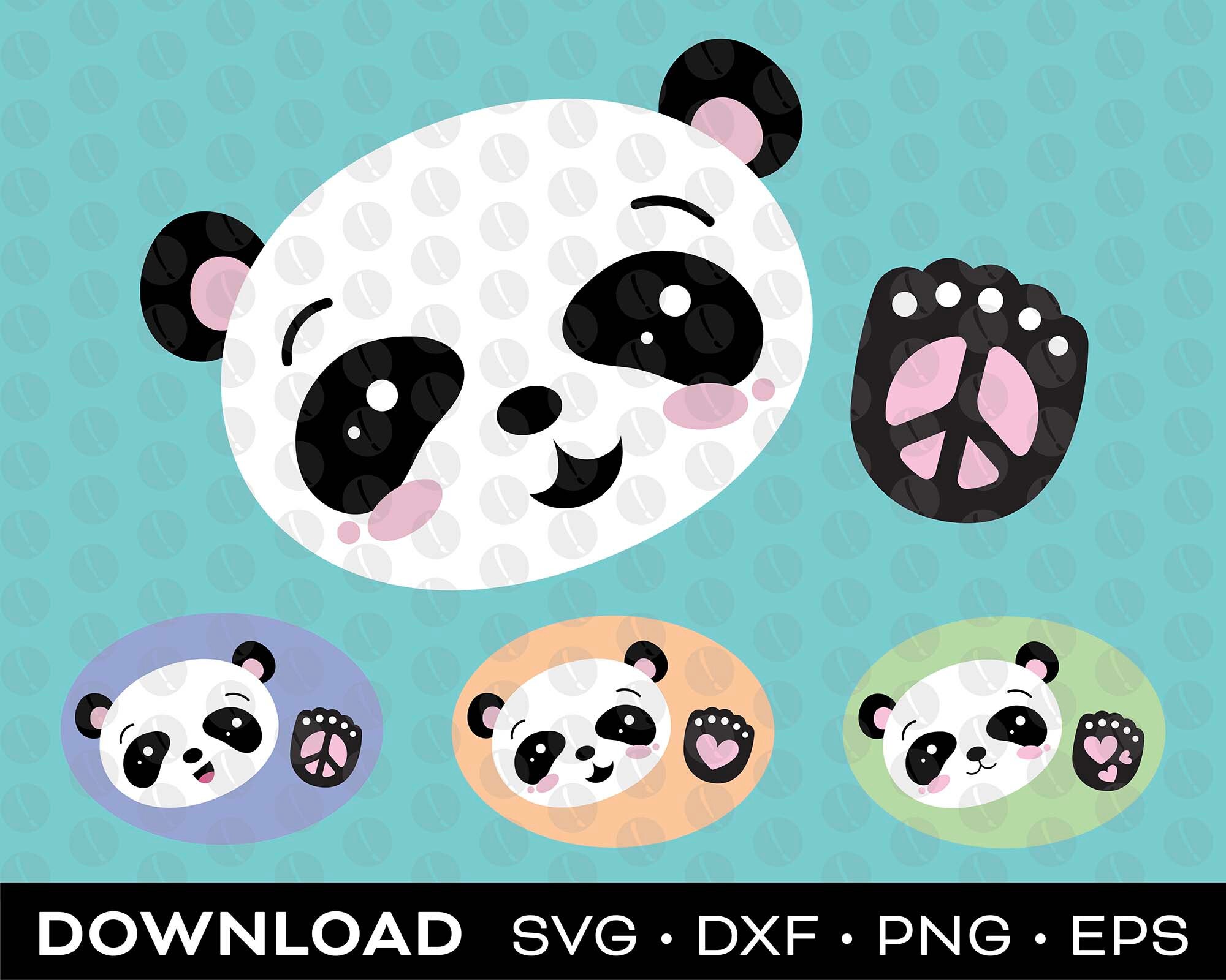 Panda Peace Sign, Svg, Png, Eps, Dxf - Etsy