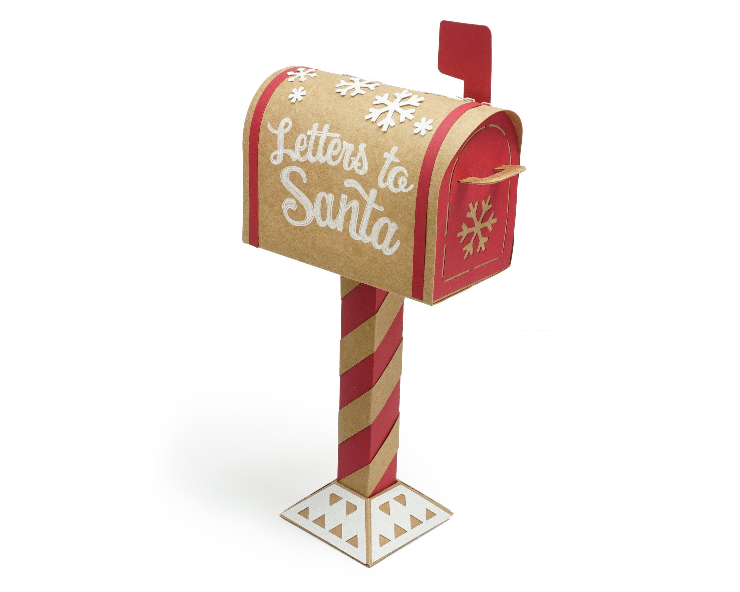 Letters to Santa Mailbox SVG, DXF With Printable Stationery Cardstock ...