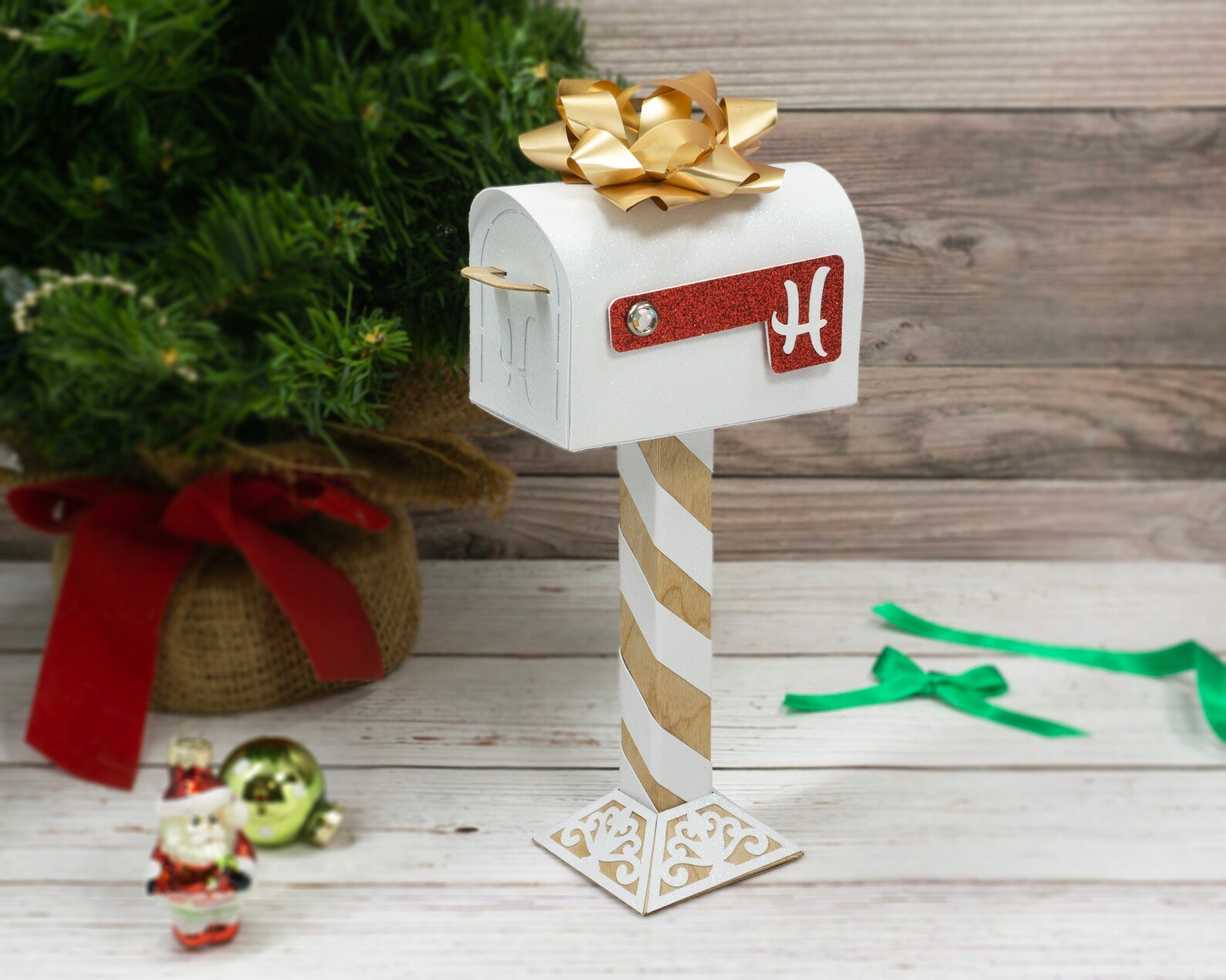 Letters to Santa Mailbox SVG, DXF With Printable Stationery - DIY ...
