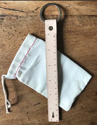 Key Fob Ruler - Leather - Etsy