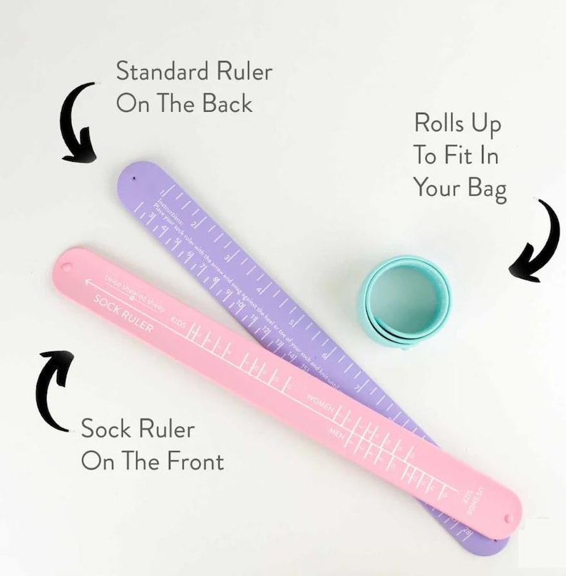 Sock Sizing Ruler - /ruler Bracelet - Etsy