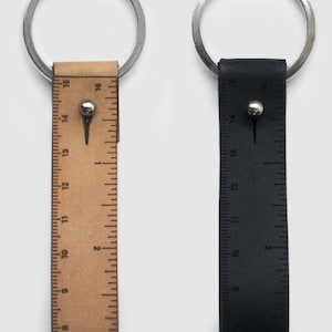 Key Fob Ruler - Leather - Etsy
