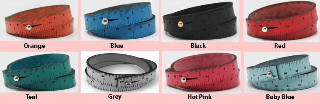 Wrist Rulers - Leather Ruler Bracelets - Etsy