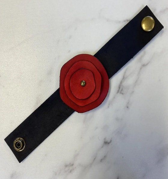 Leather Scarf Cuff - Etsy