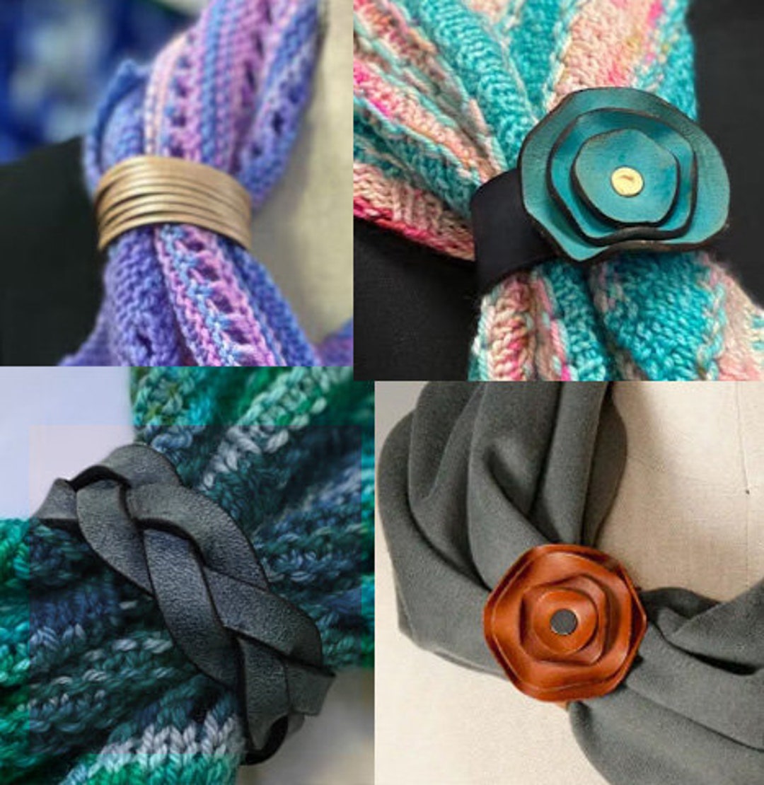 Leather Scarf Cuff - Etsy
