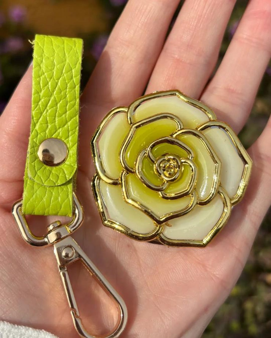 Lemonwood Minder Flower Hook and Mini Strap - Etsy