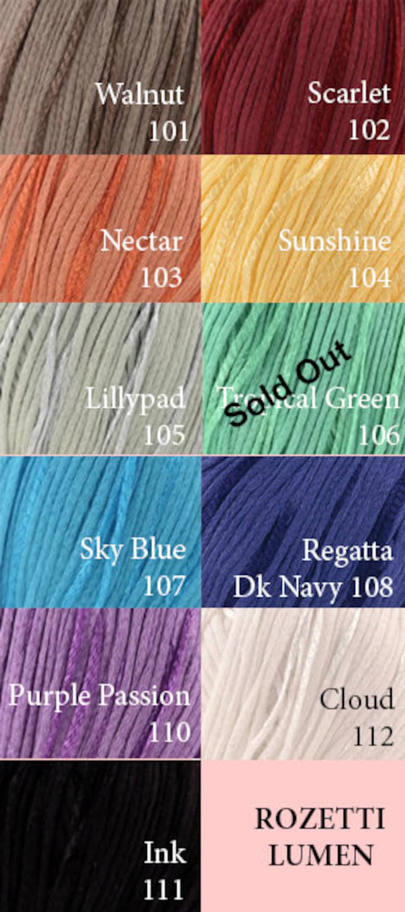 Rozetti Lumen Yarn - Etsy