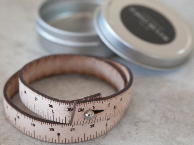 Wrist Rulers Leather Ruler Bracelets - Etsy